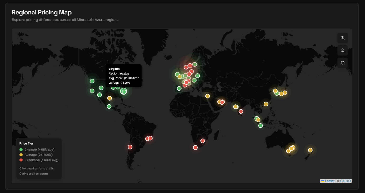 Holori - List of all Azure regions and Availability Zones