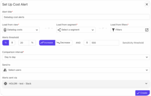 Holori - Datadog Cost Management